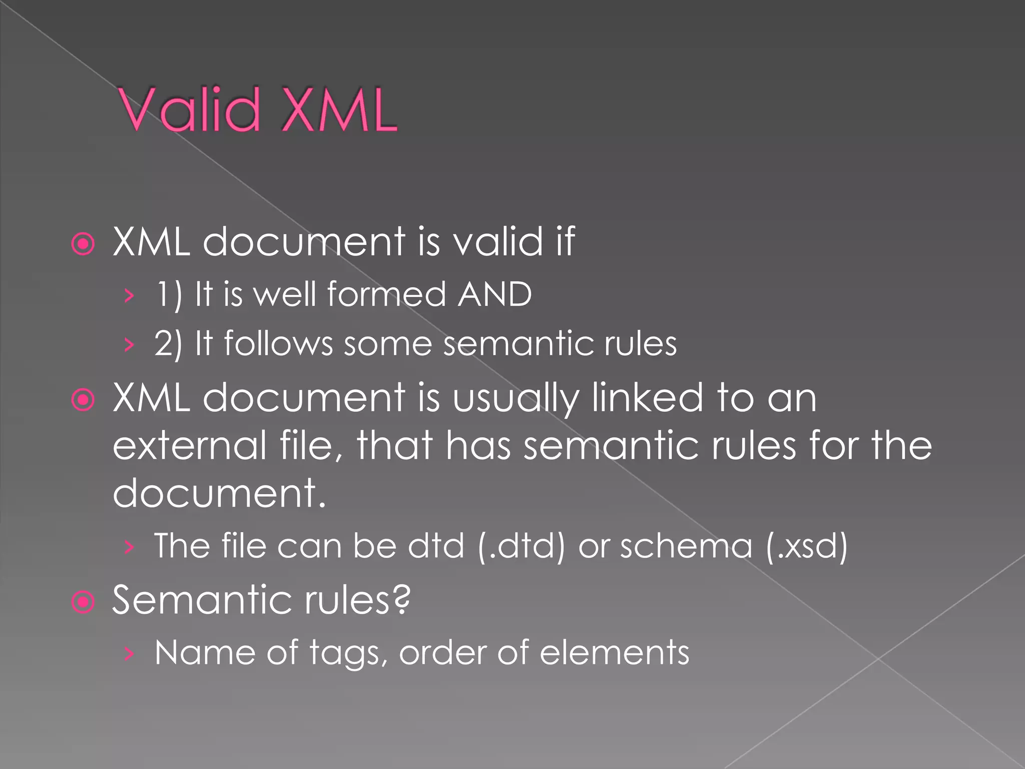 Introduction To Xml Pptx