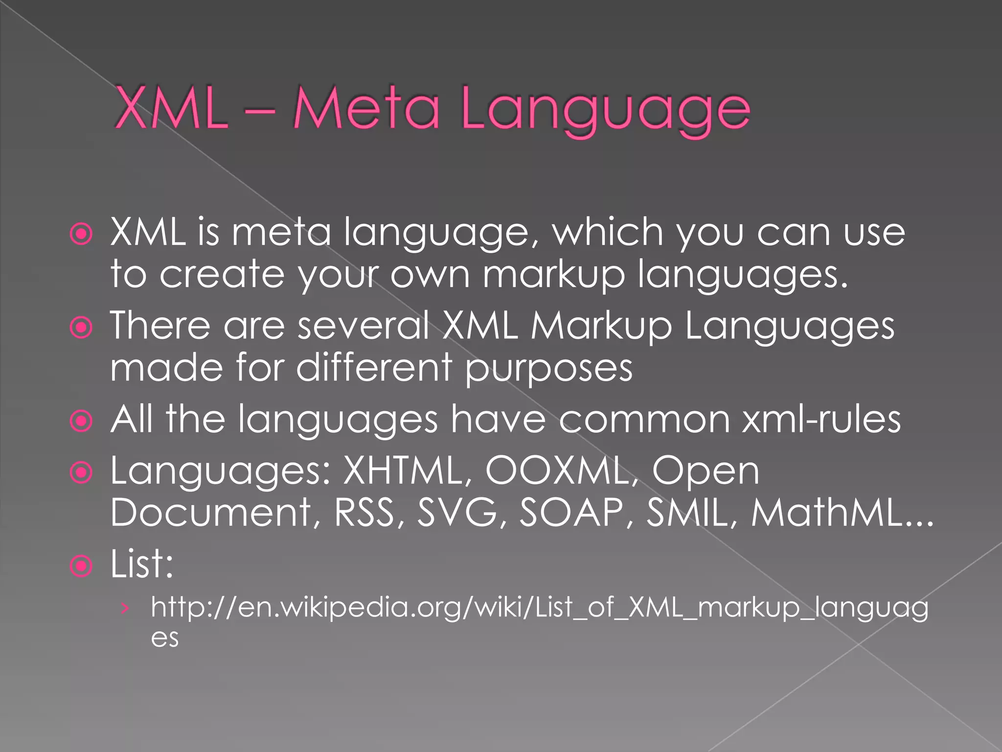 Introduction to xml | PPTX