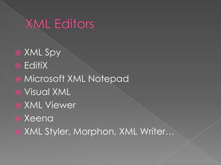 Introduction to xml | PPTX