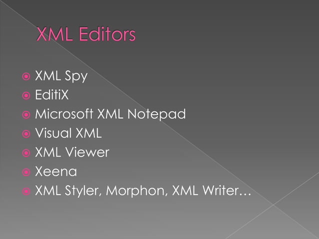 Introduction to xml | PPTX