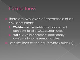 Introduction to xml | PPTX