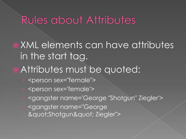 Introduction To Xml Ppt