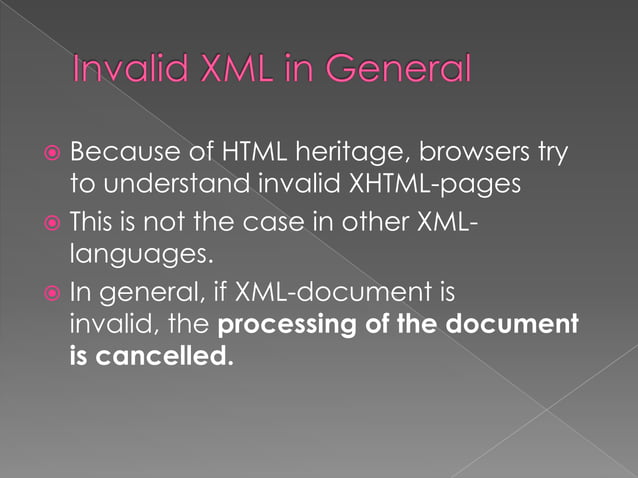 Introduction To Xml Ppt