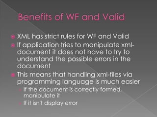 Introduction to xml | PPTX