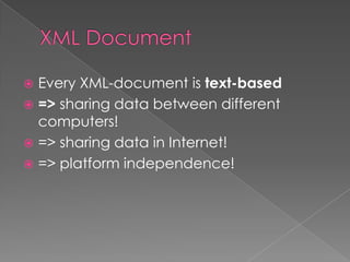 Introduction to xml | PPTX