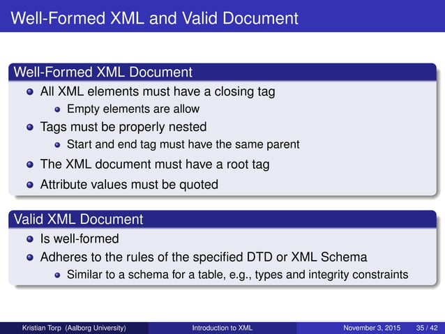Introduction to XML and Databases | PPT