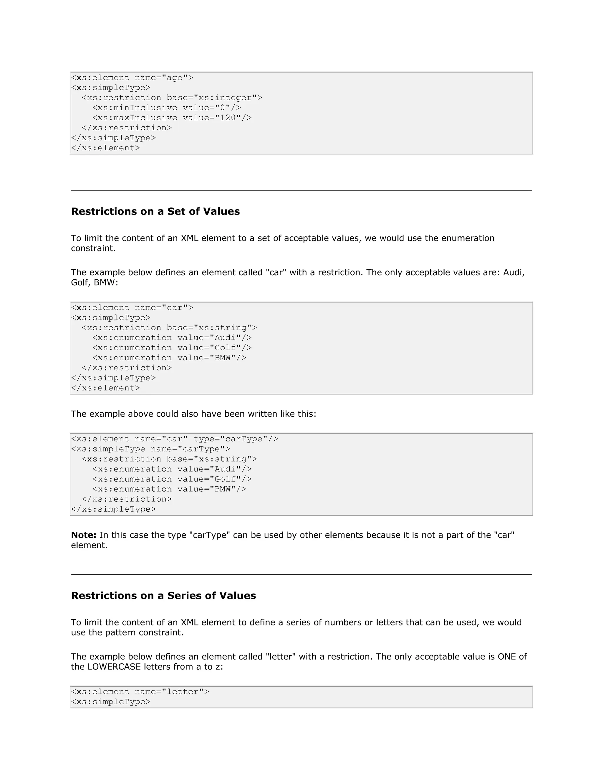 Introduction to xml schema | DOCX