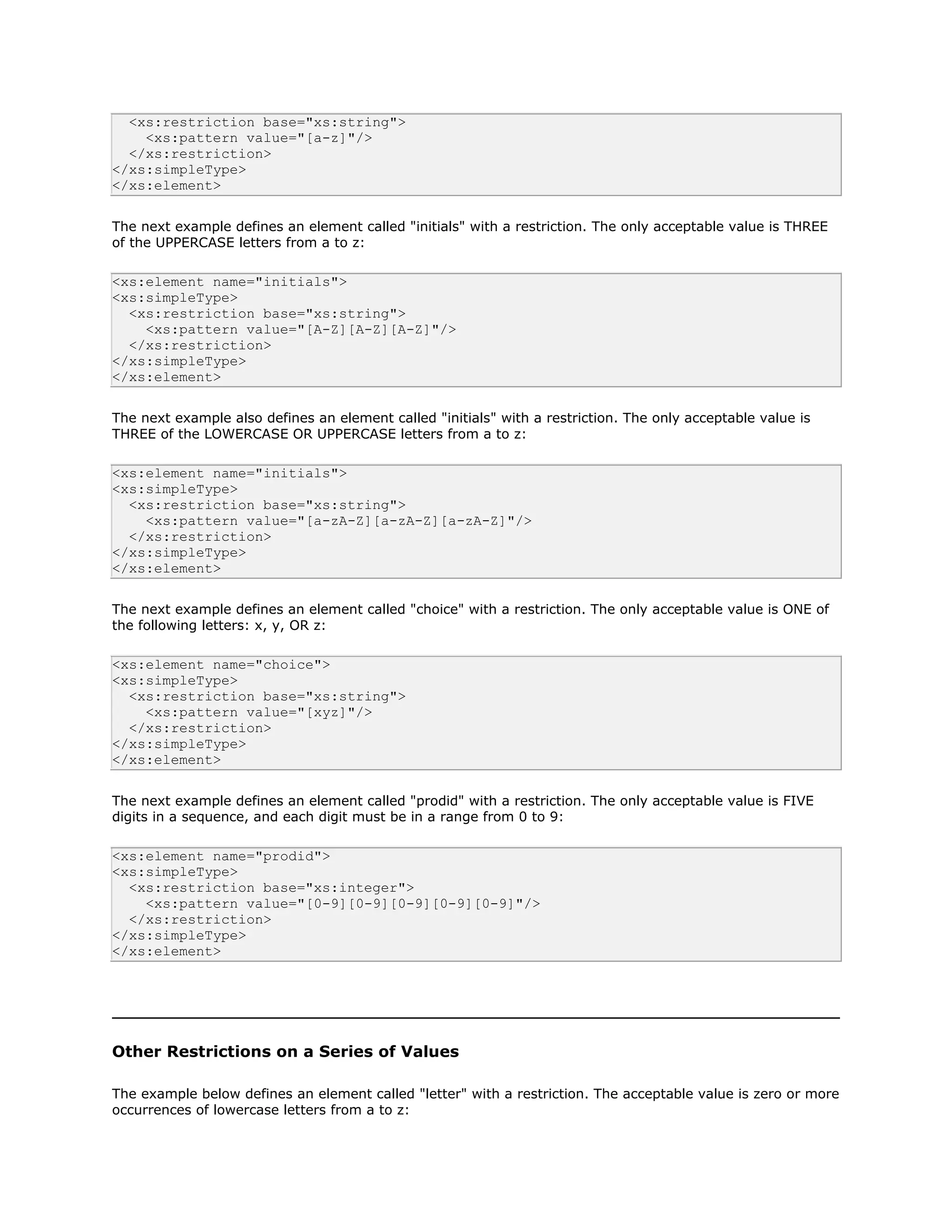 Introduction to xml schema | DOCX