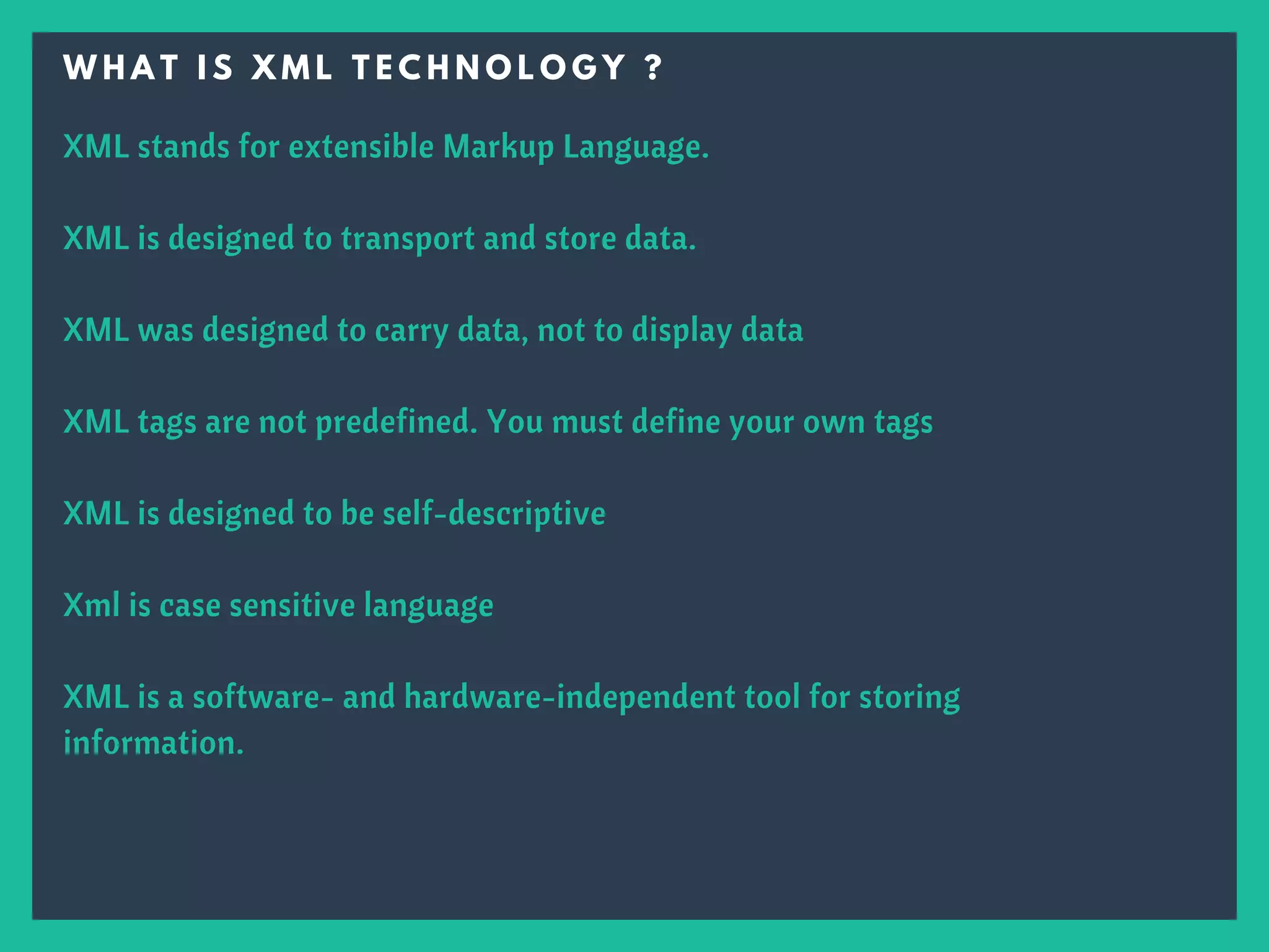Introduction to XML Technology | PPT