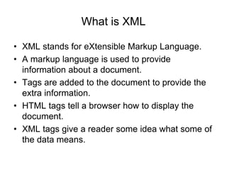 Introduction to xml, uses of xml wt | PPT