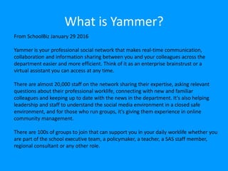 Introduction to yammer | PPT