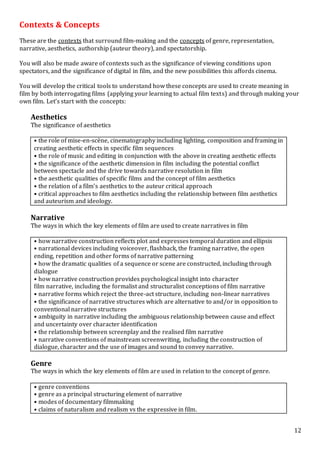 Introduction to year 12 film studies | DOCX