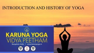 INTRODUCTION TO YOGA | PPTX