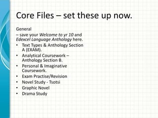 Introduction to yr 10 | PPT