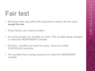Introduction to yr7 science ppt | PPTX