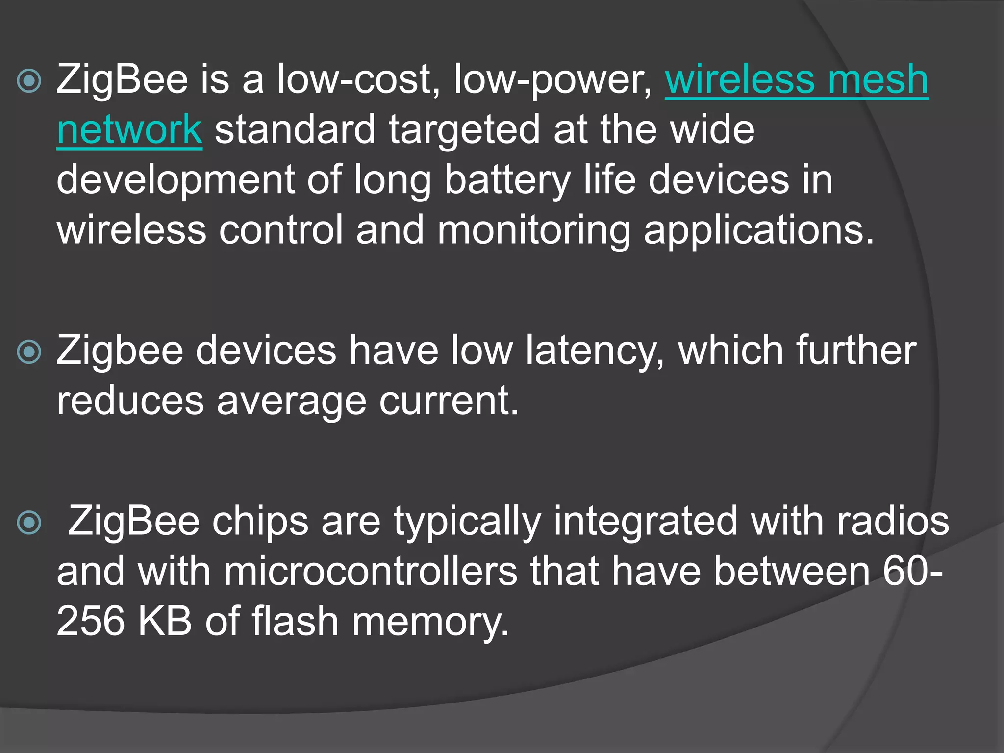 Introduction to zigbee | PPTX