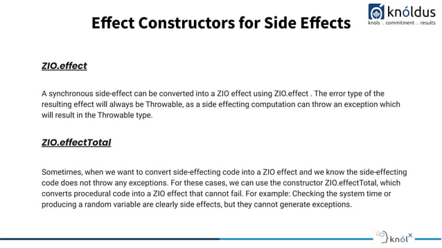 Introduction to ZIO Effects And Effect Constructors KnolX PPT Template.pdf