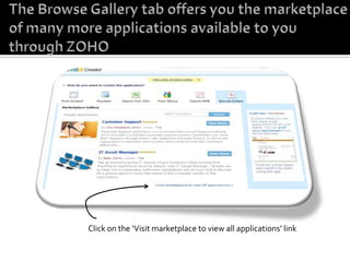 Introduction to zoho creator | PPTX