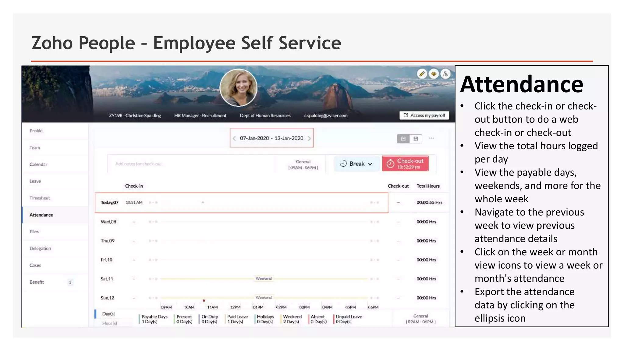 Introduction to zoho people | PPTX