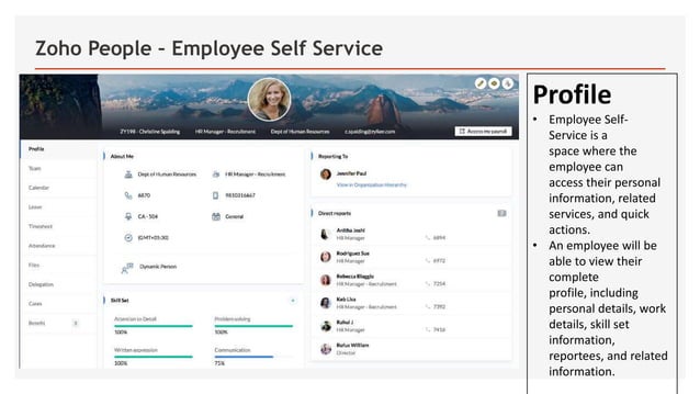 Introduction to zoho people | PPTX