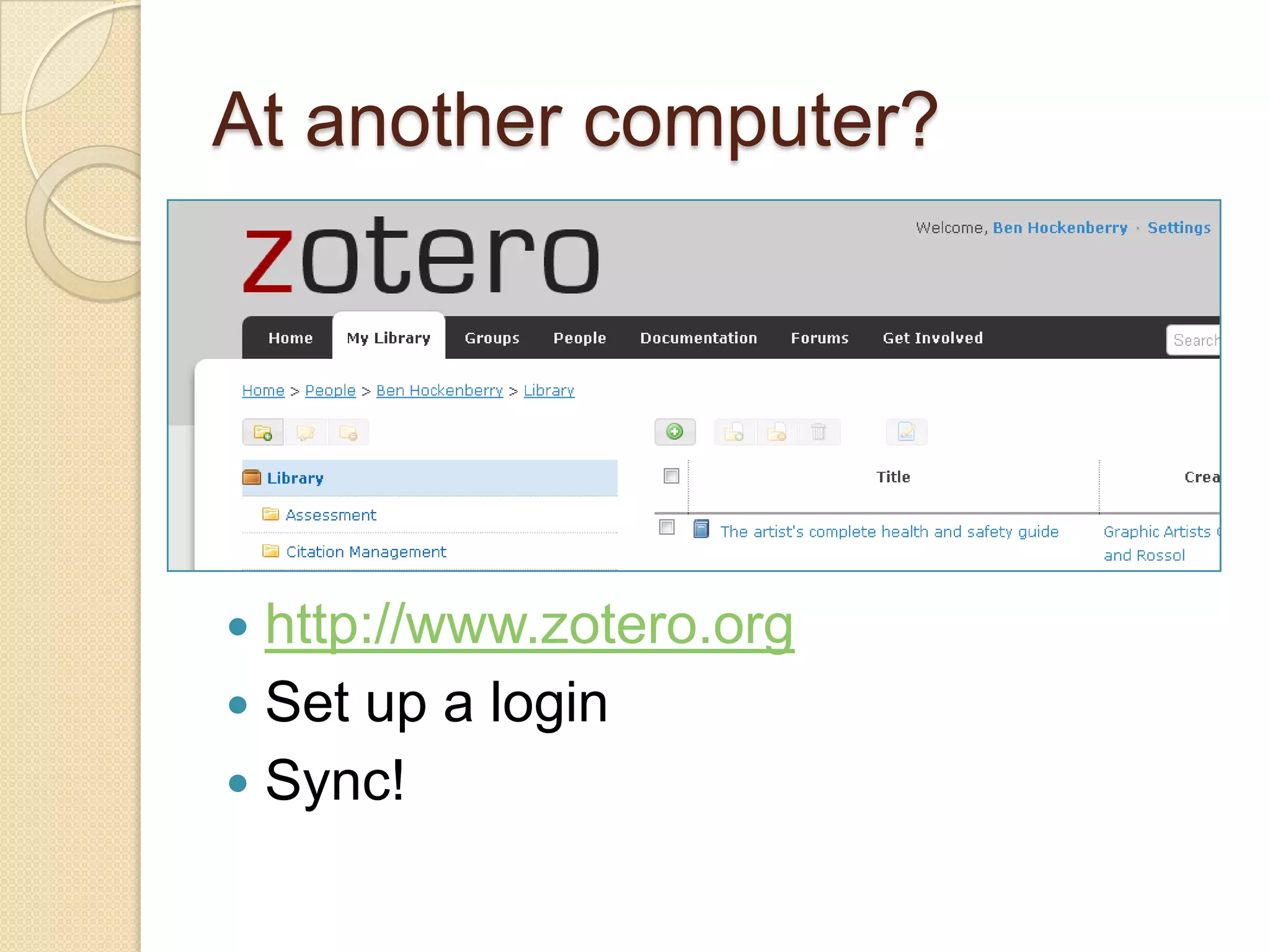 Introduction to Zotero | PPT