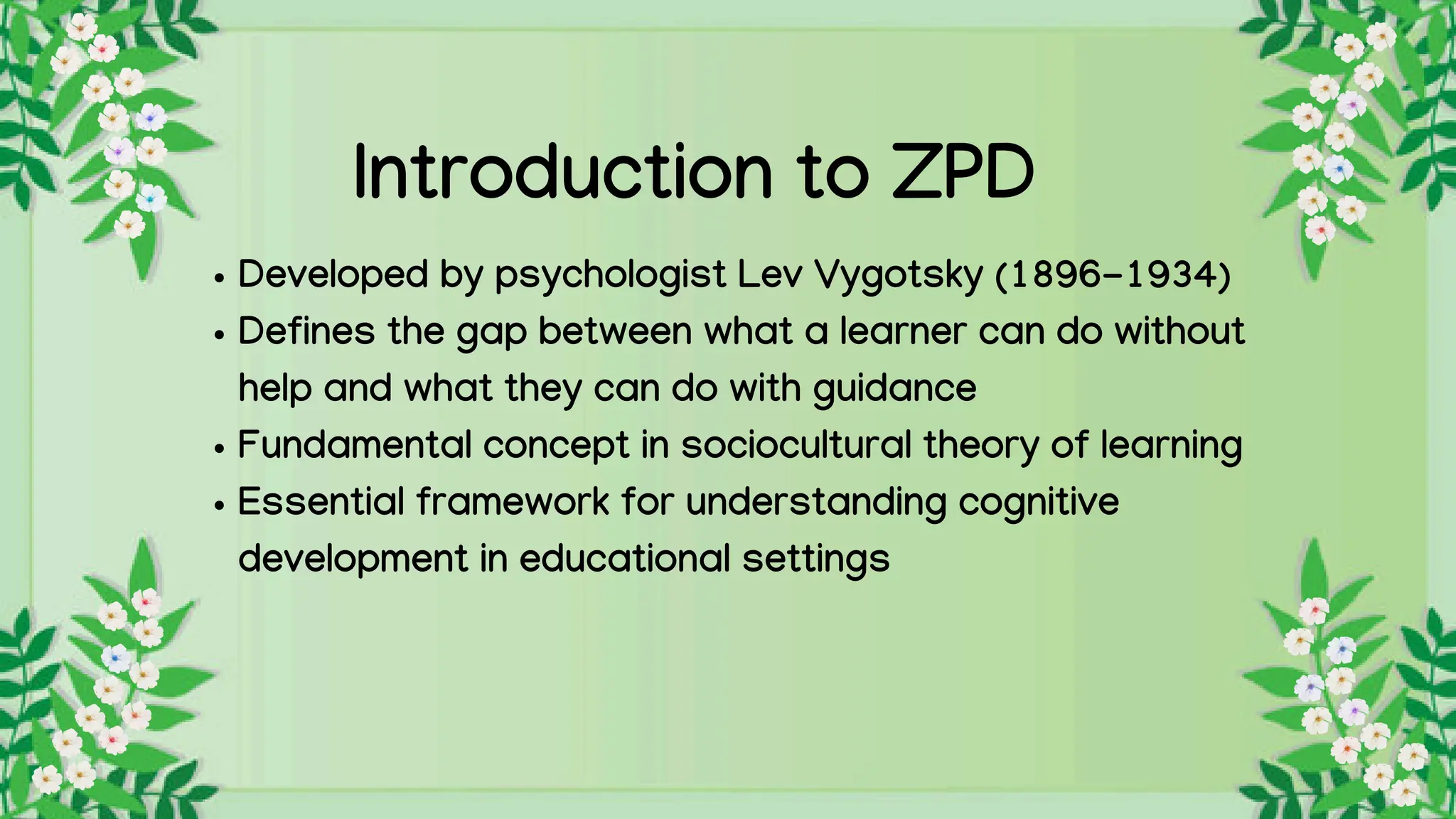 Zone of Proximal Development: Vygotsky's | PDF