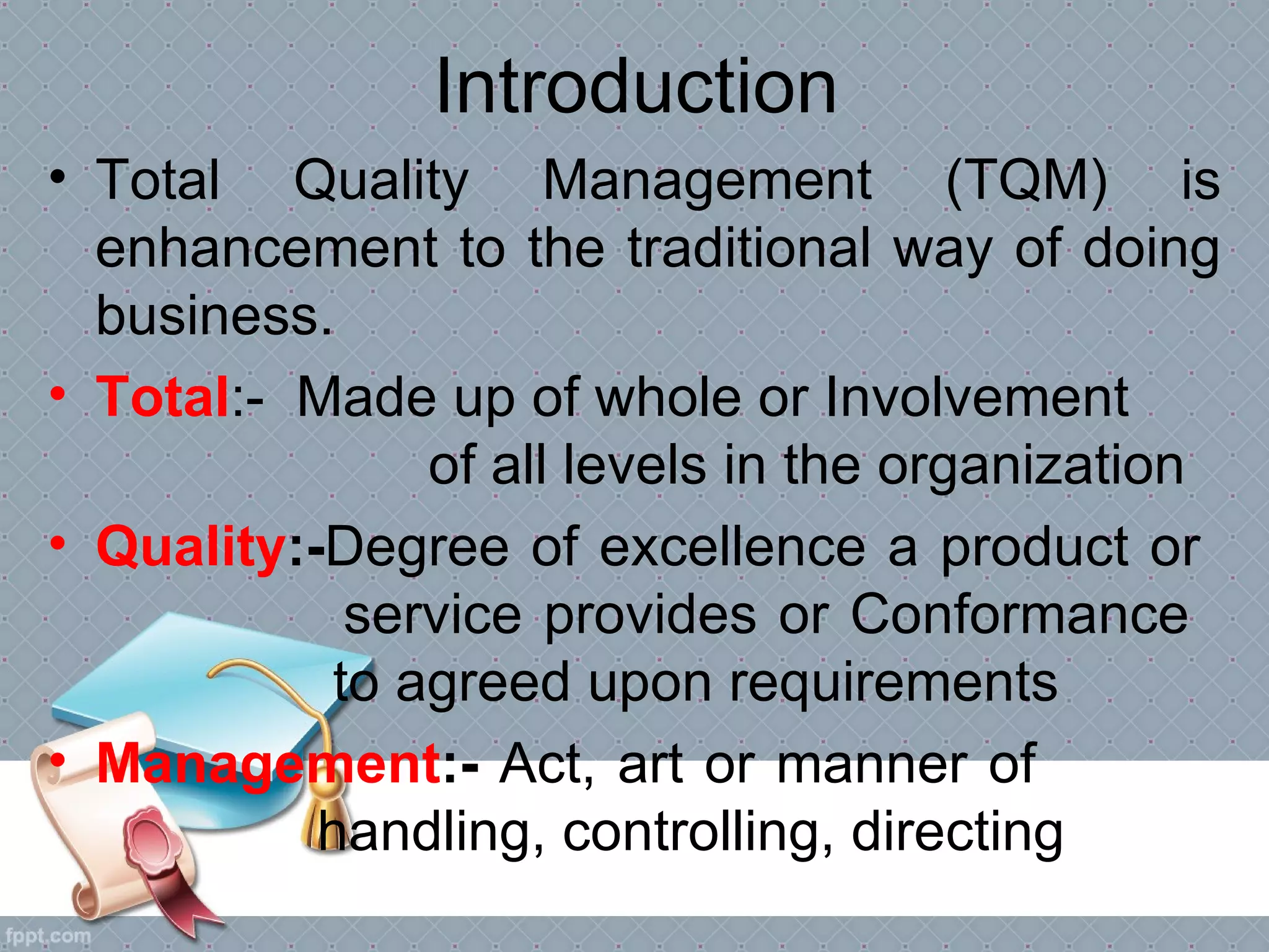 Introduction to TQM | PPT