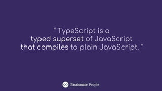 Introduction to TypeScript | PPTX