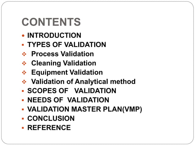 Introduction to Validation Study | PPTX