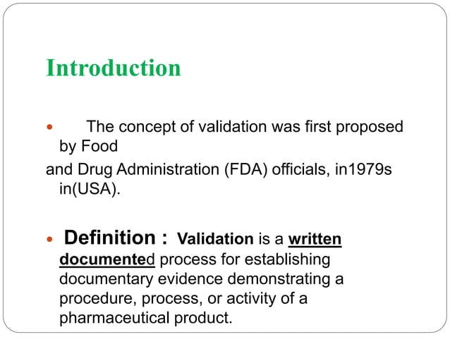 Introduction to Validation Study | PPTX