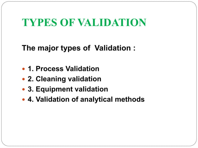 Introduction to Validation Study | PPTX