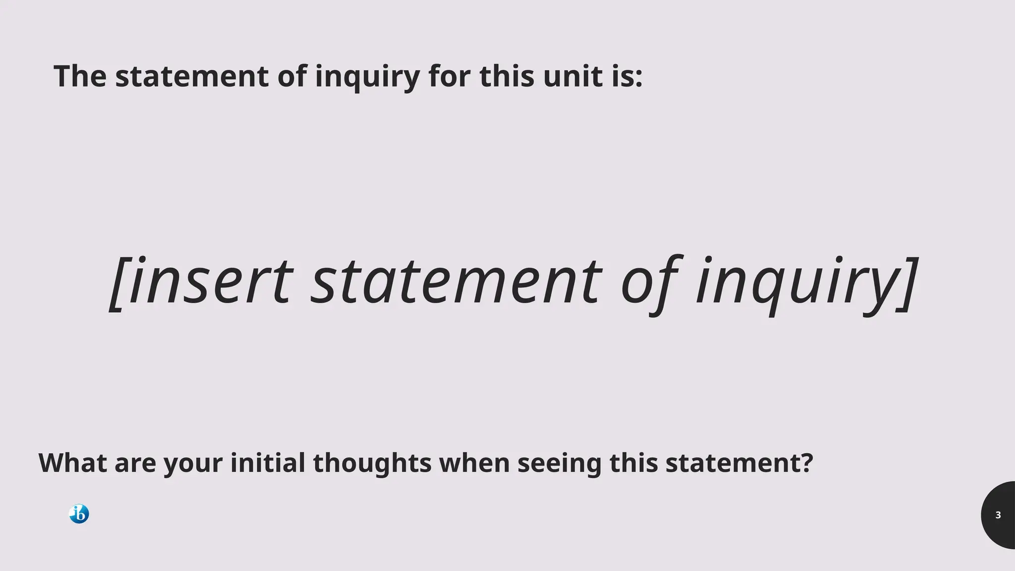 Introduction_unit_example for the MYP middle years programme | PPTX