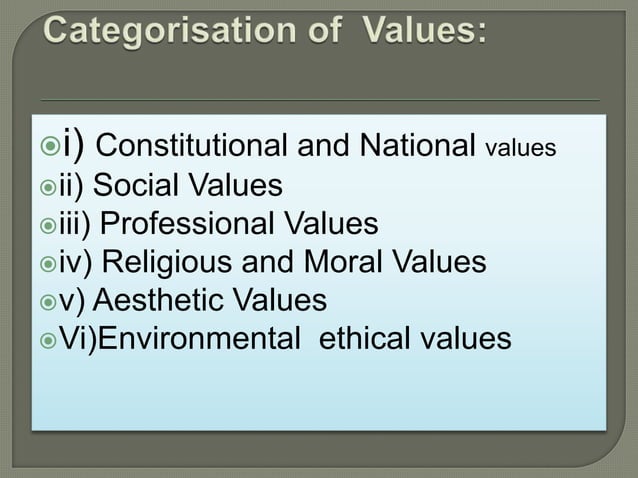 Introduction values | PPTX