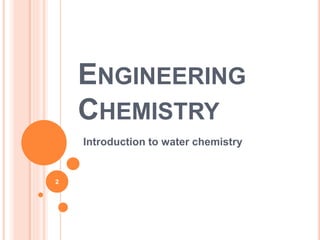 Introduction water chemistry | PPTX