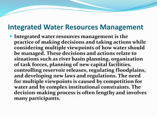 Introduction to Water Resource Management | PPTX