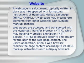 Introduction web tech | PPT