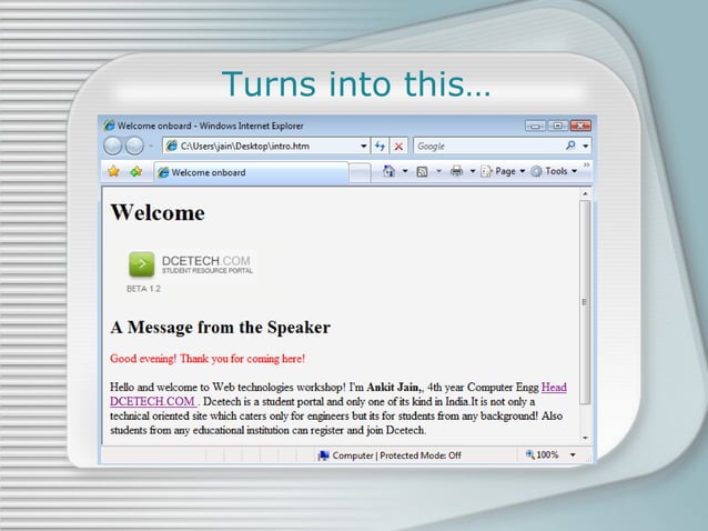 introduction to web technology | PPT