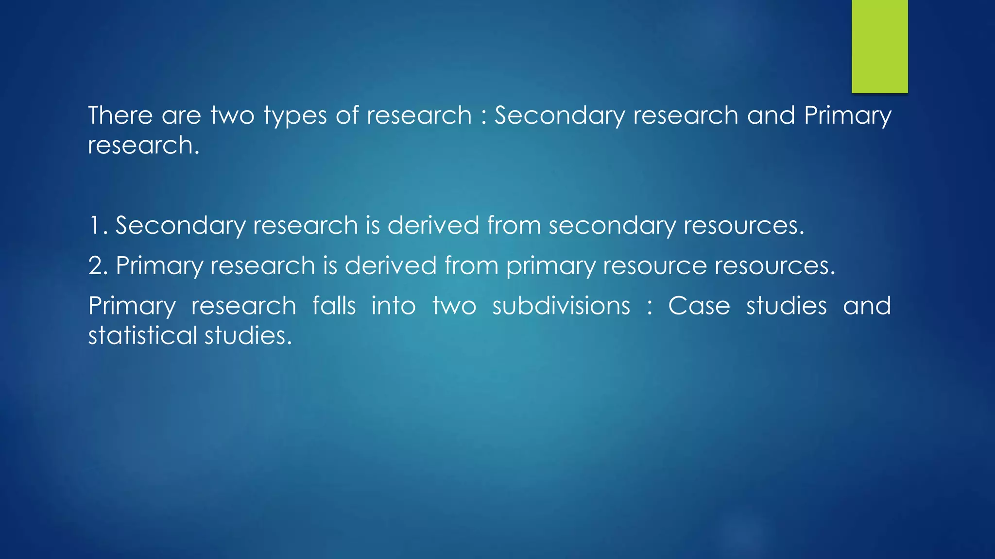 Introduction to research | PPT