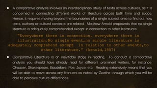 Introduction what is comparative literature today (1) | PPTX