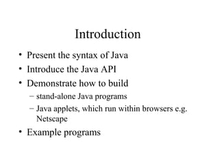 Introduction what is java | PPT