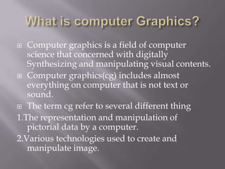 Introduction with graphics | PPTX | Graphics Software | Computer ...