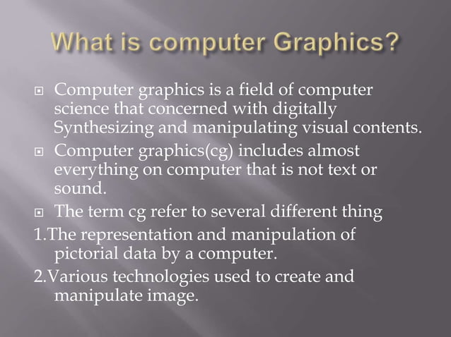 A concept of graphics | PPT