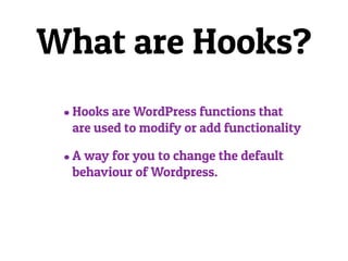 Introduction to Wordpress Hooks | PDF