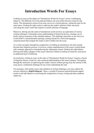 Introduction Words For Essays.pdf