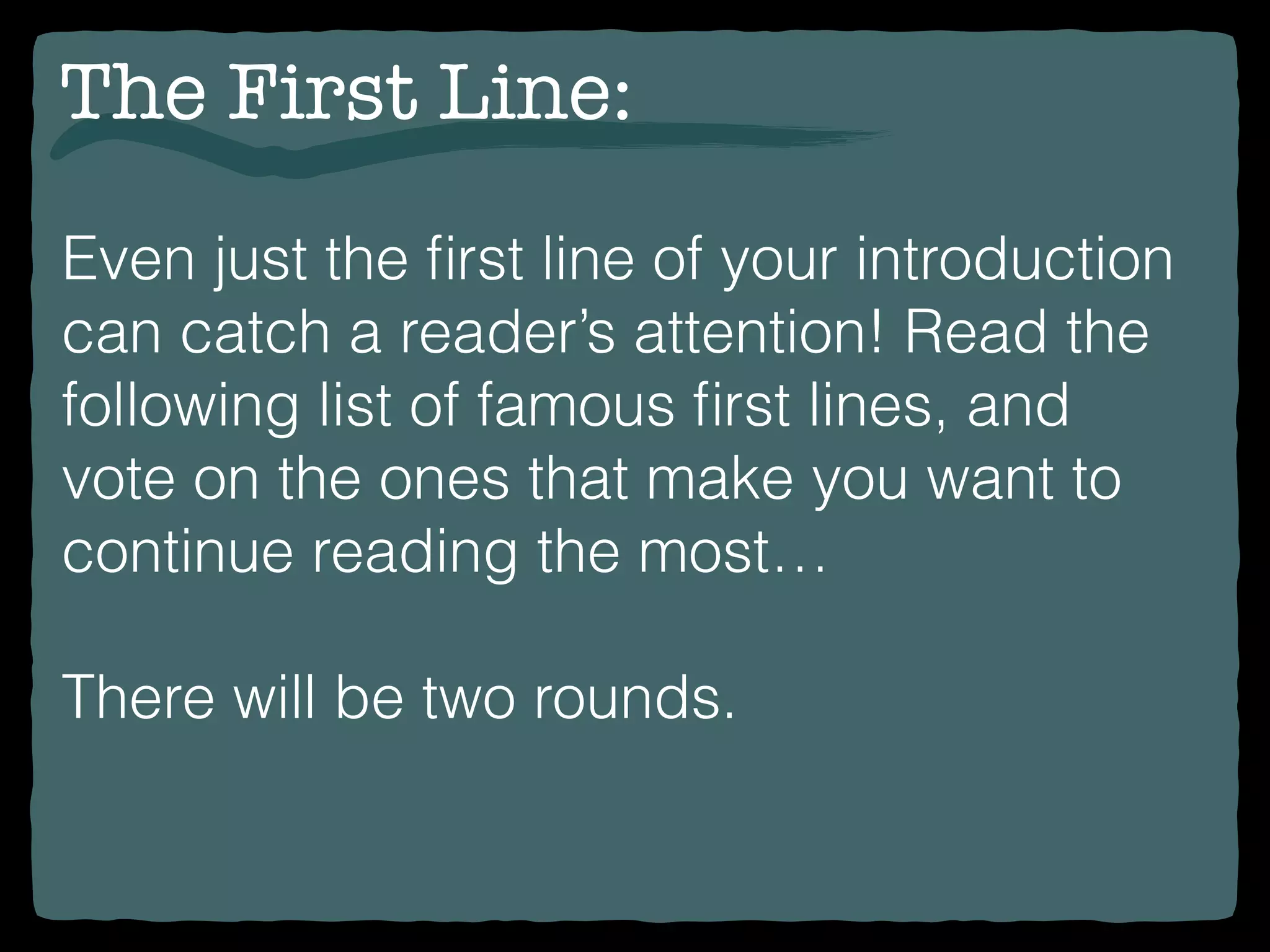 Narrative Introductions | PPT