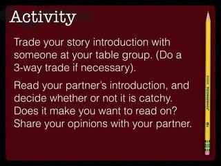 Introduction Writing + What's the Purpose? | PDF | Screenwriting ...