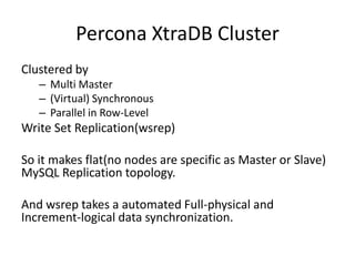 Introduction to XtraDB Cluster | PPTX | Databases | Computer Software ...