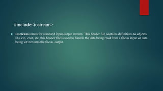 Introductio to c++ | PPT