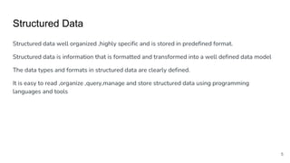 Introductio to Data Science and types of data | PPTX