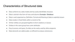 Introductio to Data Science and types of data | PPTX